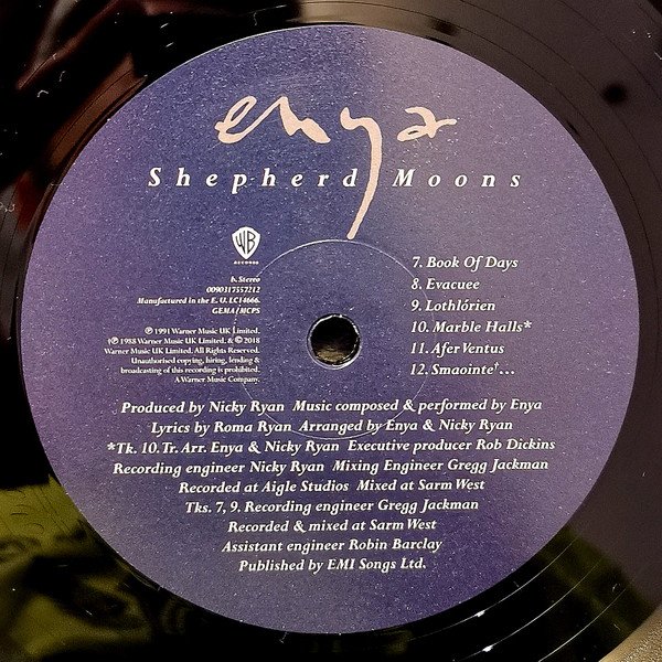 Enya - Shepherd Moons LP – Dreams on Vinyl – Vinilo de época
