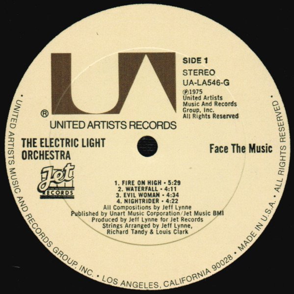 Electric Light Orchestra Face The Music Vinyl at Anthony Bohnsack blog