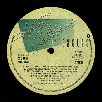 Eagles - Hotel California LP – Dreams on Vinyl – Vinilo de época