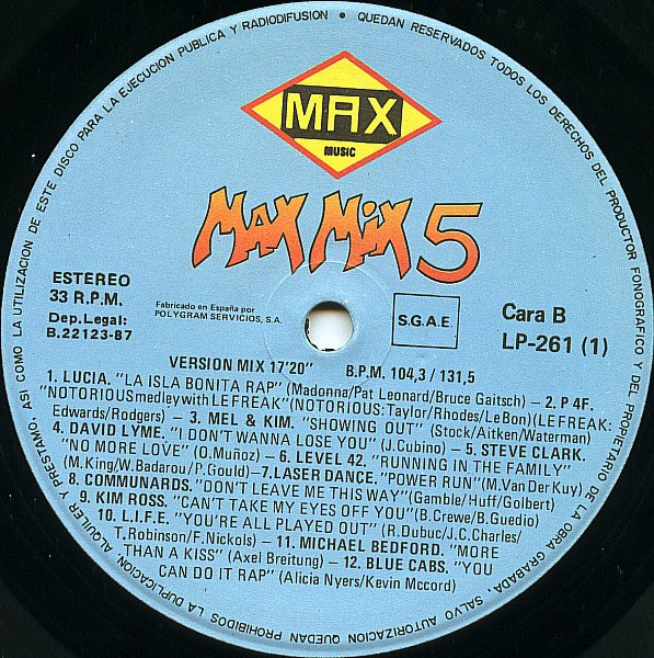Various - Max Mix 5 2LP – Dreams on Vinyl – Vinilo de época