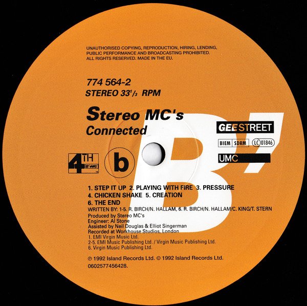 Stereo MC's – Connected – Dreams on Vinyl – Vinilo de época