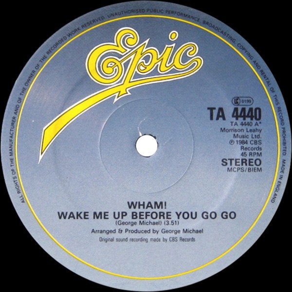Wham! – Wake Me Up Before You Go-go – Dreams on Vinyl – Maxi single 12"