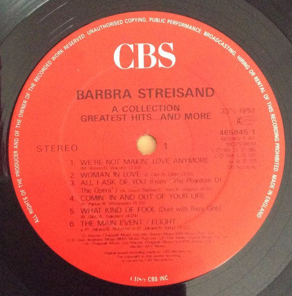 Barbra Streisand - A Collection Greatest Hits... And More LP – Dreams ...