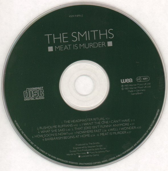 The Smiths – Meat Is Murder [CD] – Dreams on Vinyl – CDs Nuevos Sellados