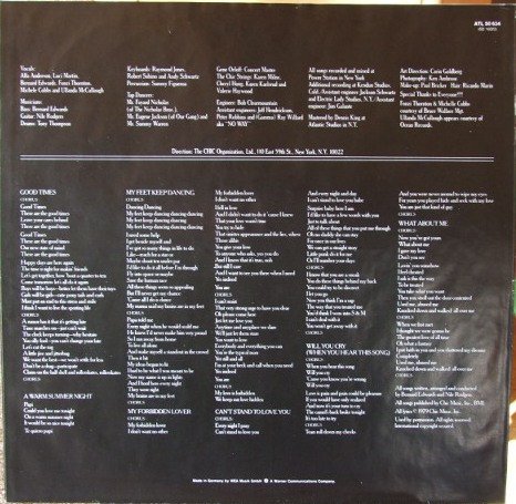 Chic - Risqué LP – Dreams on Vinyl – Vinilo de época