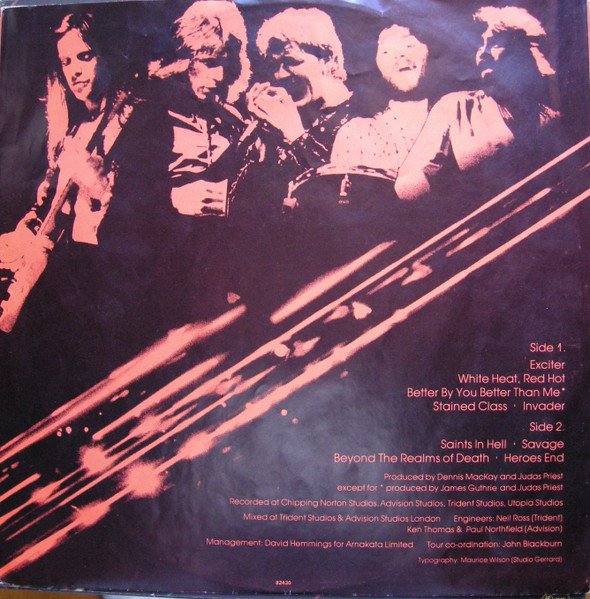 Judas Priest – Stained Class LP – Dreams on Vinyl – Vinilo de época