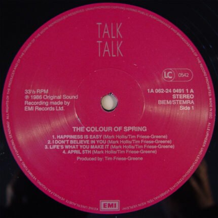 Talk Talk - The Colour Of Spring LP – Dreams on Vinyl – Vinilo de época