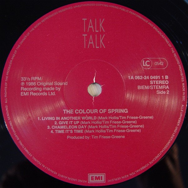Talk Talk - The Colour Of Spring LP – Dreams on Vinyl – Vinilo de época