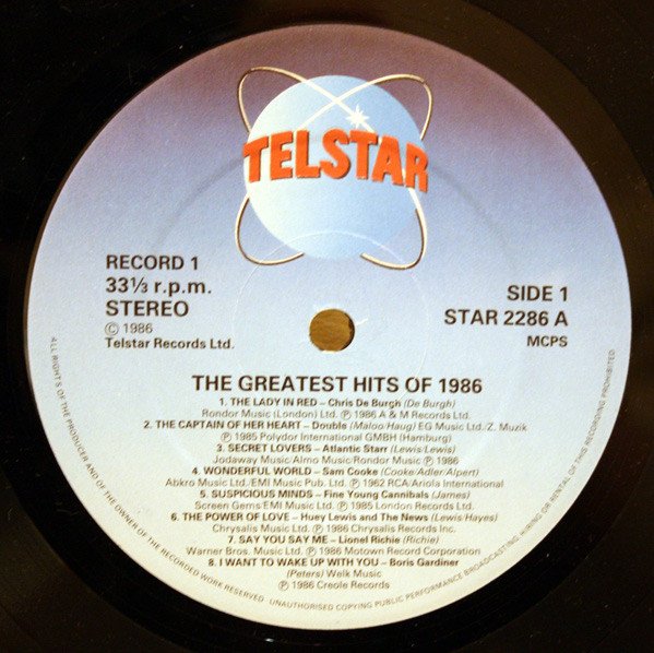 Various – The Greatest Hits Of 1986 2LP – Dreams on Vinyl – Vinilo de época