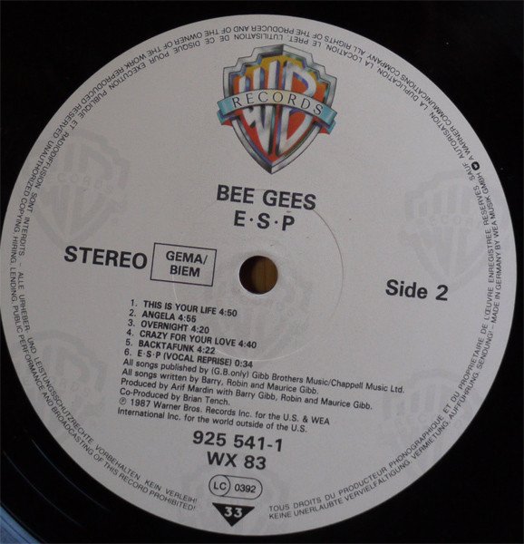 Bee Gees - ESP LP – Dreams on Vinyl – Vinilo de época