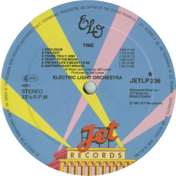 ELO* - Time LP – Dreams on Vinyl – Vinilo de época