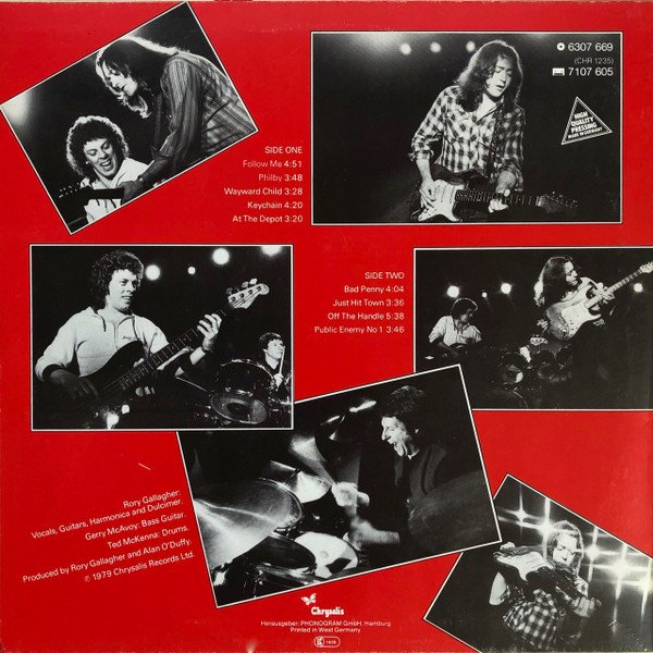 Rory Gallagher – Top Priority LP – Dreams on Vinyl – Vinilo de época