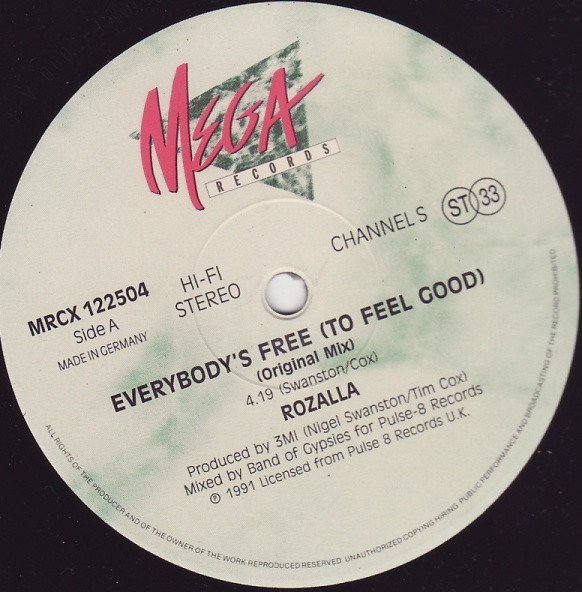 Rozalla - Everybodys Free (To Feel Good) Maxi 12 – Dreams on Vinyl ...