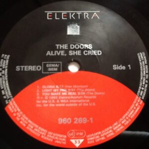 Doors - Alive She Cried LP – Dreams on Vinyl – Vinilo de época