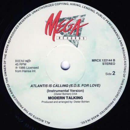 Modern Talking - Atlantis Is Calling Maxi 12 – Dreams on Vinyl – Vinilo ...