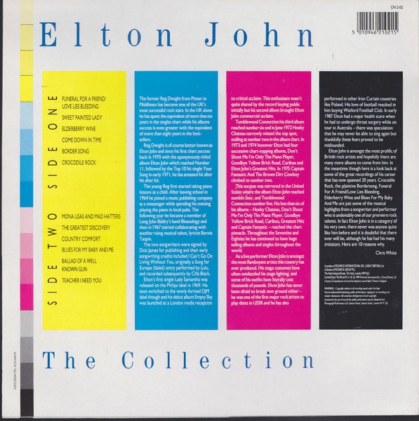 Comprar Elton John - The Collection LP – Dreams on Vinyl – Vinilo de época