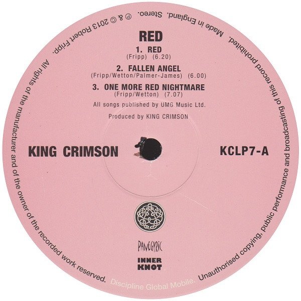 Comprar King Crimson - Red LP – Dreams on Vinyl – Vinilos Nuevos Sellados