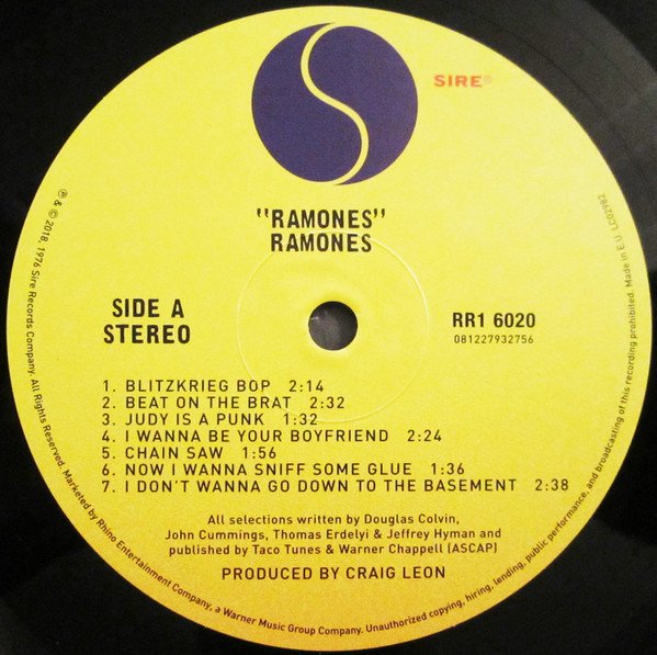 Comprar Ramones - Ramones LP – Dreams on Vinyl – Vinilo de época
