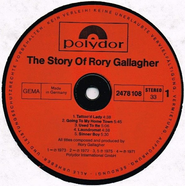 Comprar Rory Gallagher - The Story Of......Rory Gallagher 2LP – Dreams ...