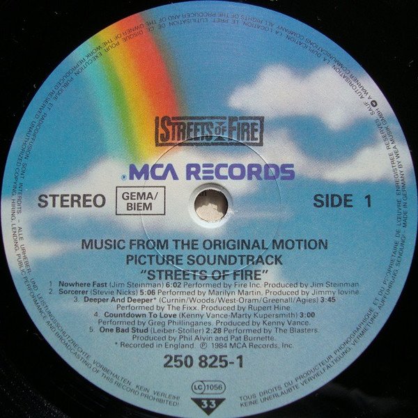 Comprar Various - Streets Of Fire - Music From The Original Motion ...