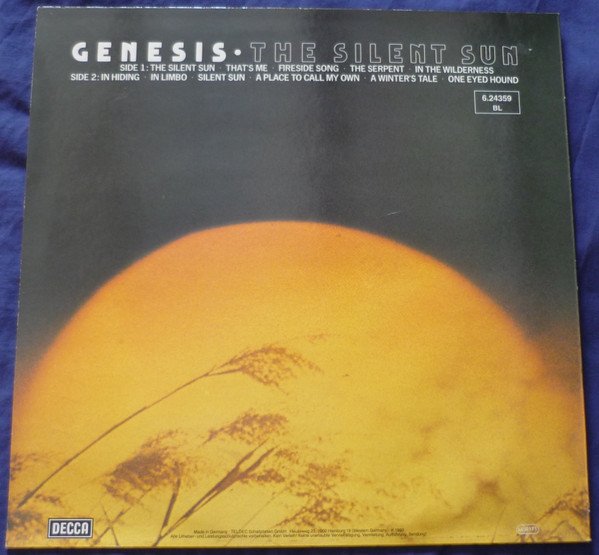 Comprar Genesis - The Silent Sun LP – Dreams on Vinyl – Vinilo de época