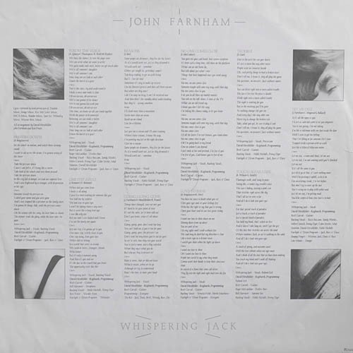 Comprar John Farnham - Whispering Jack LP – Dreams on Vinyl – Vinilo de ...