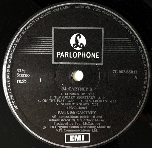 Comprar Paul McCartney - McCartney II LP – Dreams on Vinyl – Vinilo de ...