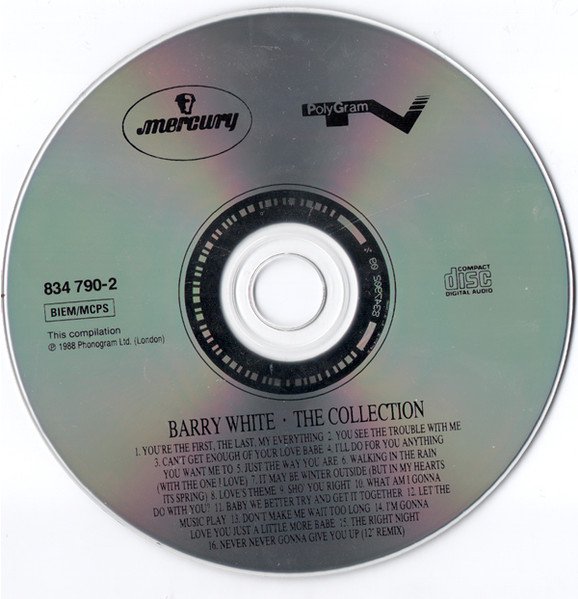 Barry White - The Collection CD – Dreams on Vinyl – CD Nuevos Sellados