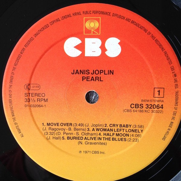 Janis Joplin - Pearl LP – Dreams on Vinyl – Vinilo de época