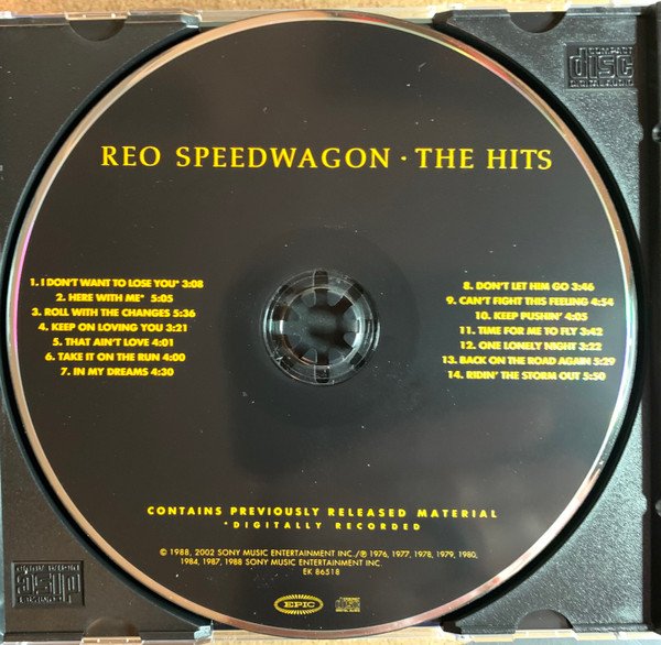 REO Speedwagon - The Hits CD – Dreams on Vinyl – CD Nuevos Sellados