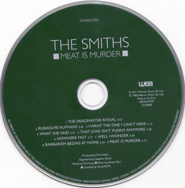 The Smiths - Meat Is Murder CD – Dreams on Vinyl – CD Nuevos Sellados