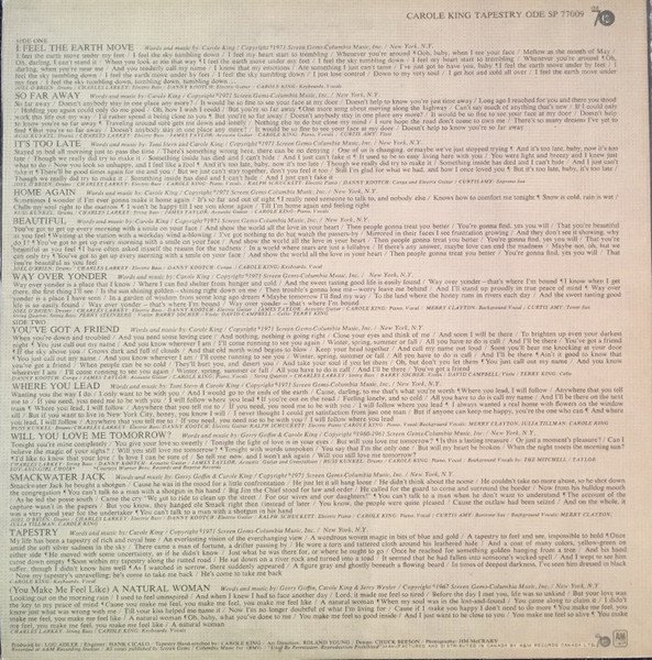 Carole King - Tapestry LP – Dreams on Vinyl – Vinilo de época