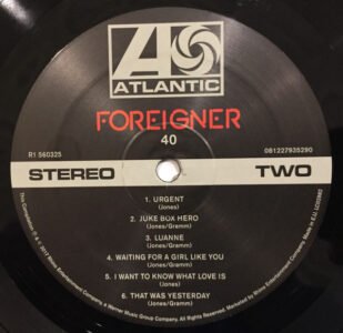 Foreigner - 40 2LP – Dreams on Vinyl – Vinilos Nuevos Sellados