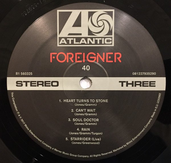 Foreigner - 40 2LP – Dreams on Vinyl – Vinilos Nuevos Sellados