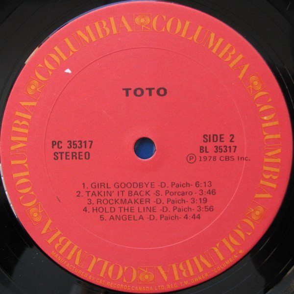 Toto - Toto LP – Dreams on Vinyl – Vinilo de época
