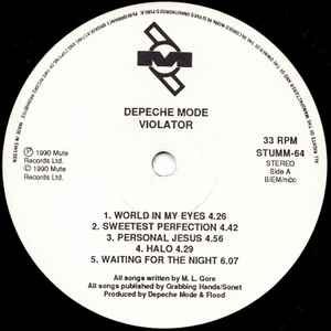 Depeche Mode - Violator LP – Dreams on Vinyl – Vinilo de época