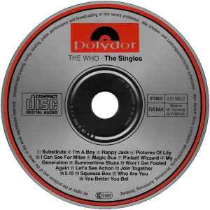 The Who - The Singles CD – Dreams on Vinyl – CD de Época