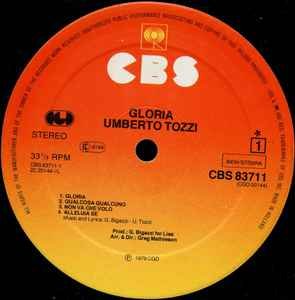Umberto Tozzi - Gloria LP – Dreams on Vinyl – Vinilo de época
