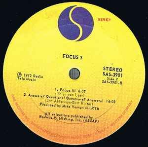 Focus (2) - Focus 3 2LP – Dreams on Vinyl – Vinilo de época
