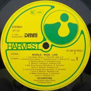 Scorpions - World Wide Live 2LP – Dreams on Vinyl – Vinilo de época