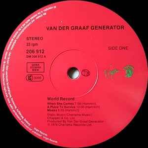 Van Der Graaf Generator - World Record LP – Dreams on Vinyl – Vinilo de ...