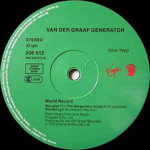 Van Der Graaf Generator - World Record LP – Dreams on Vinyl – Vinilo de ...