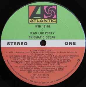 Jean-Luc Ponty - Enigmatic Ocean LP – Dreams on Vinyl – Vinilo de época