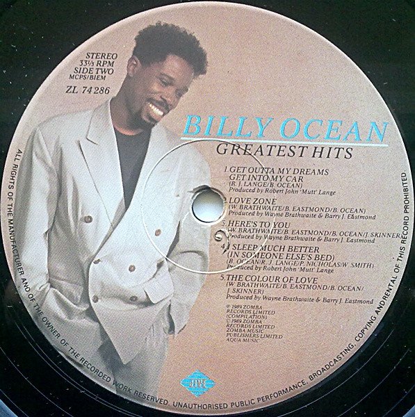 Billy Ocean - Greatest Hits LP – Dreams on Vinyl – Vinilo de época