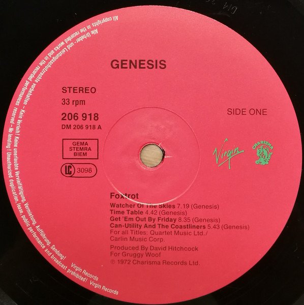 Genesis - Foxtrot LP – Dreams on Vinyl – Vinilo de época