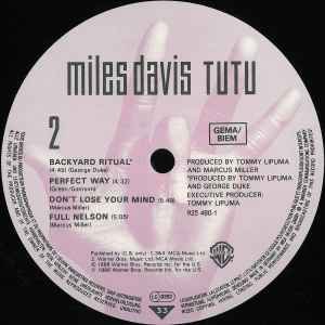 Miles Davis - Tutu LP – Dreams on Vinyl – Vinilo de época