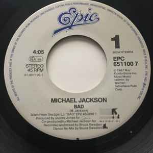 Michael Jackson - Bad Single 7 – Dreams on Vinyl – Vinilo de época