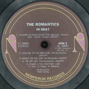 The Romantics - In Heat LP – Dreams on Vinyl – Vinilos Nuevos Sellados