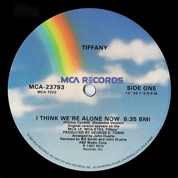Tiffany - I Think We're Alone Now (The 12 Inch Remix) Maxi 12 – Dreams ...
