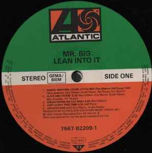 Mr. Big - Lean Into It LP – Dreams on Vinyl – Vinilo de época